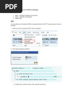 Maintain Smartforms Translations in SE63 | PDF