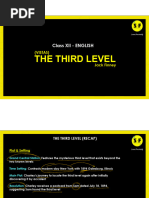 Notes Class 12 - The Third Level Notes | PDF