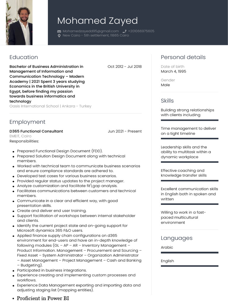 4 Resume Mohamed Zayed | PDF | Business