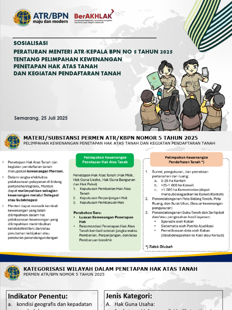 Sosialisasi Permen ATR/BPN No. 5/2025 | PDF