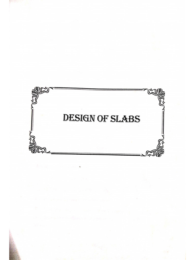 Design of Slabs | PDF