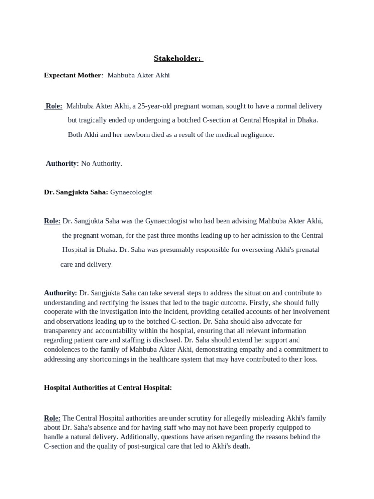 Stakeholders | PDF