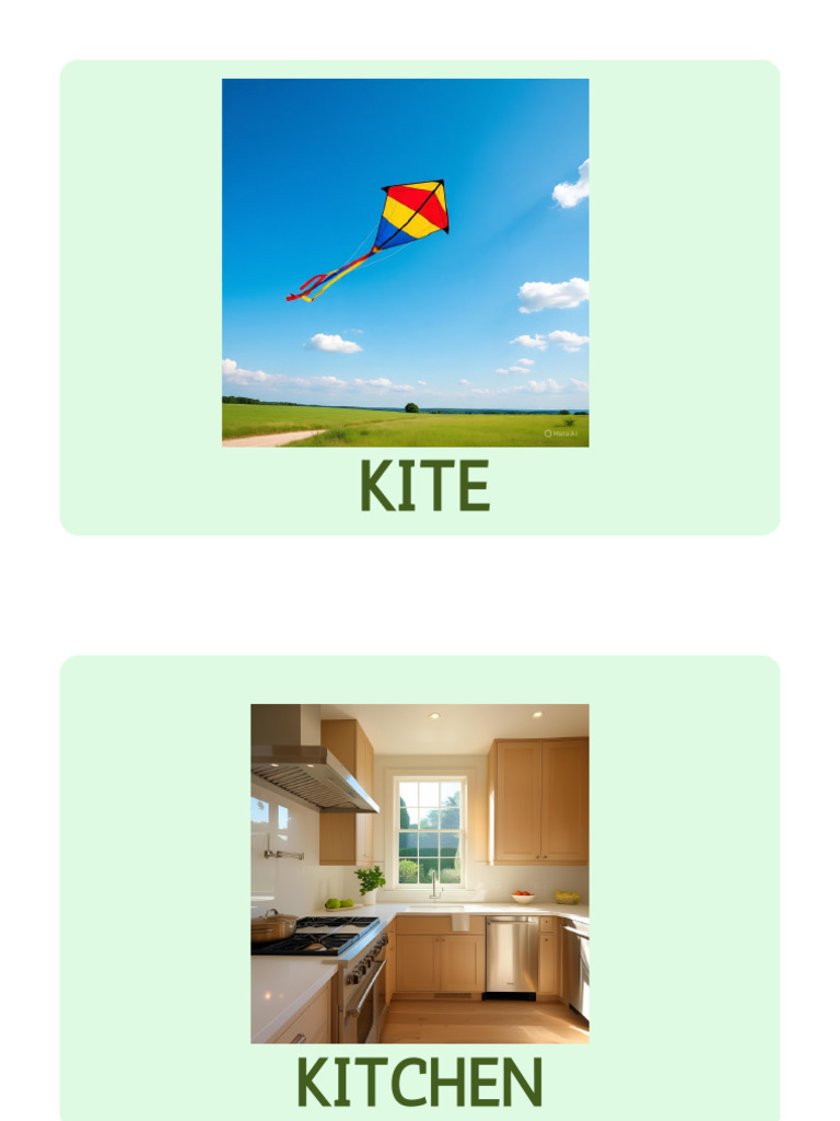 Words With K Flashcards | PDF