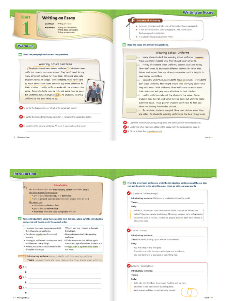 Write Right 교재 (School Uniforms) | PDF | Linguistic Morphology ...