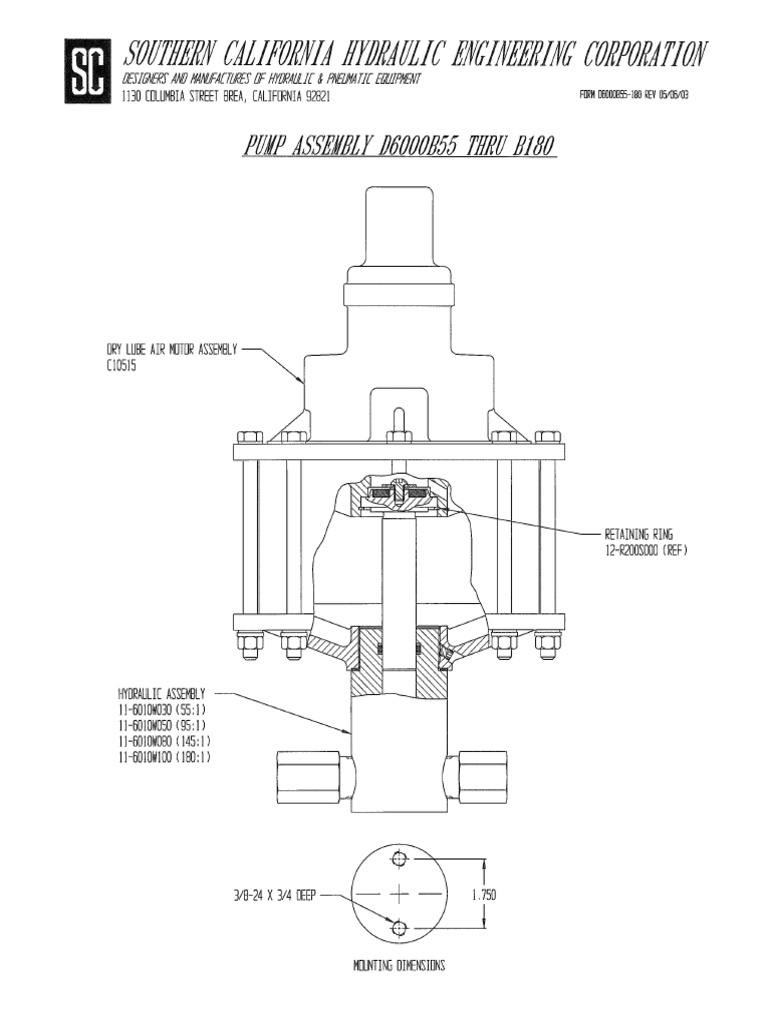 HP1 - 55 - Schematic SC Hyd PPArts Manual For Air Operated Pump B55 ...