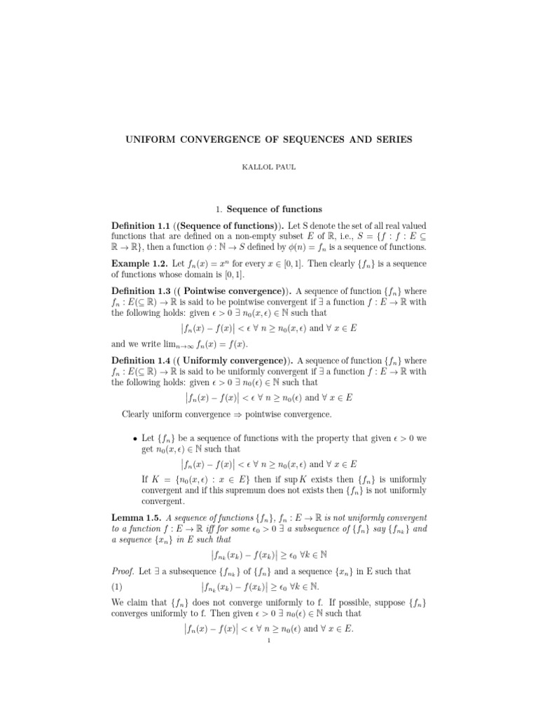 KP Notes Sequence of Function | PDF | Function (Mathematics) | Sequence