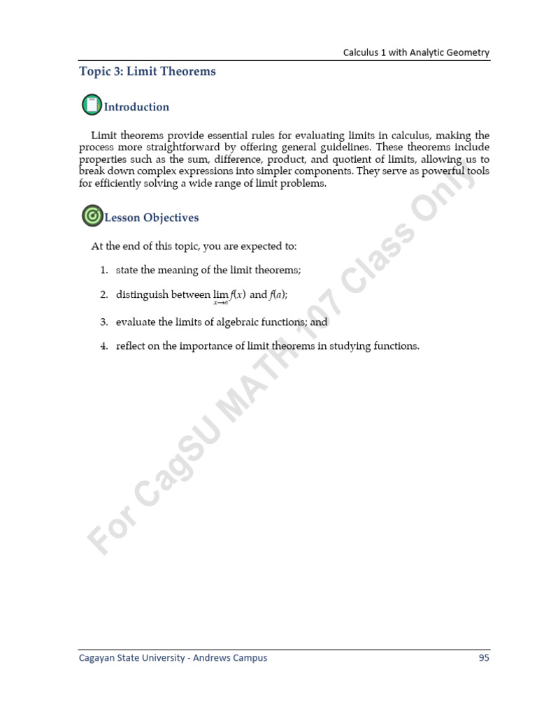 Calculus 1 Unit 3 Topic 3 | PDF | Function (Mathematics) | Calculus