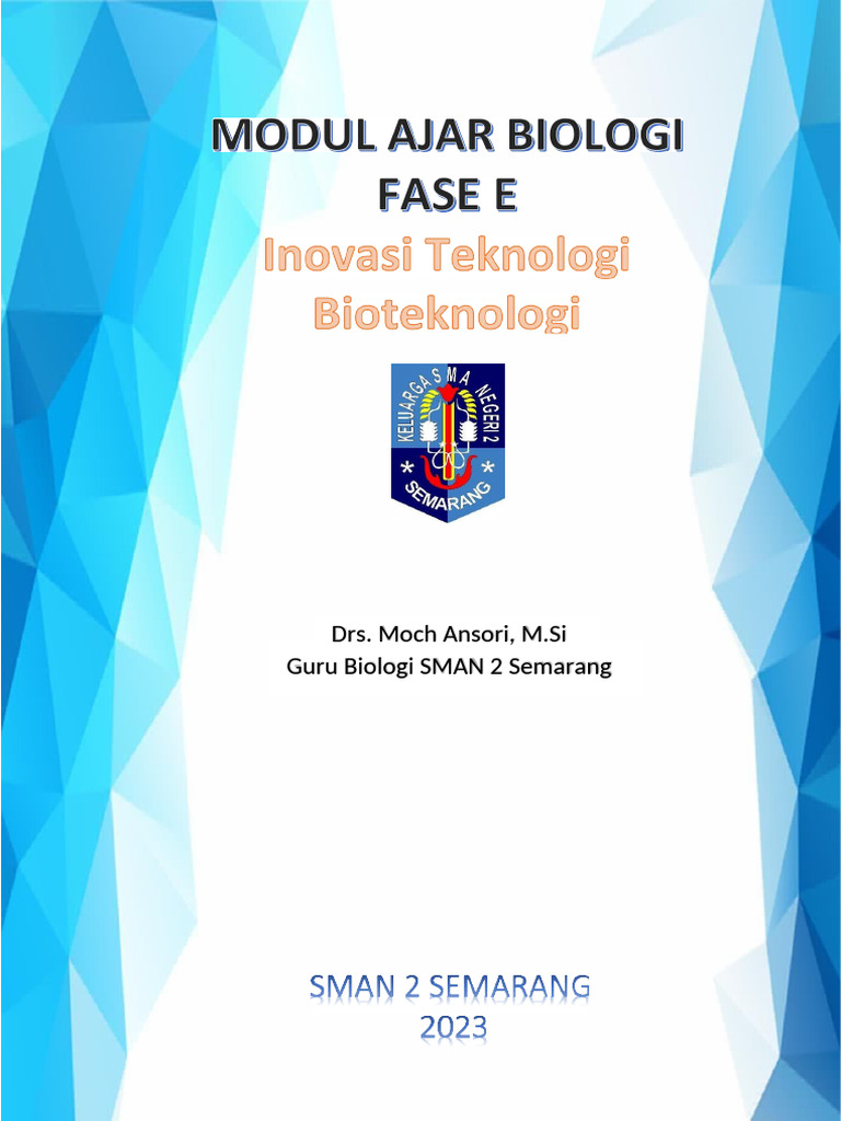 Modul Ajar Biologi: Inovasi Teknologi | PDF