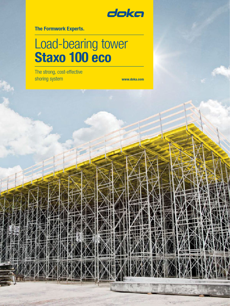 Staxo 100 Eco Shoring System Overview | PDF | Scaffolding | Civil ...