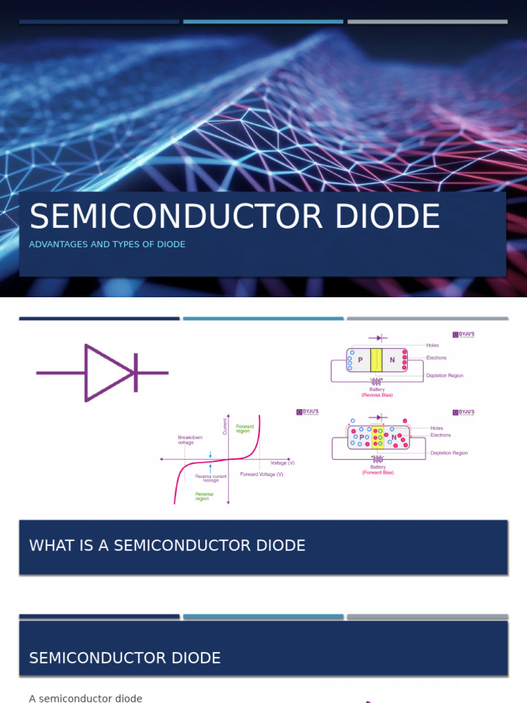 Types and Advantages of Semiconductor Diodes | PDF | Diode | Rectifier
