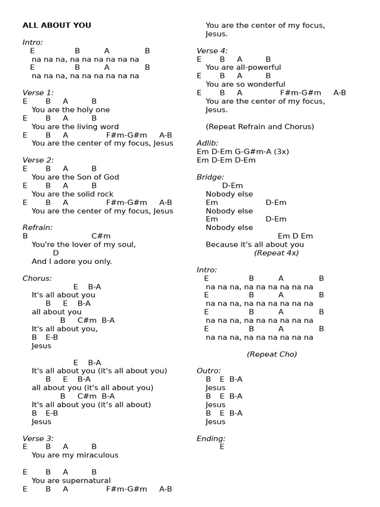 Praise Worship | PDF | Song Structure | Refrain