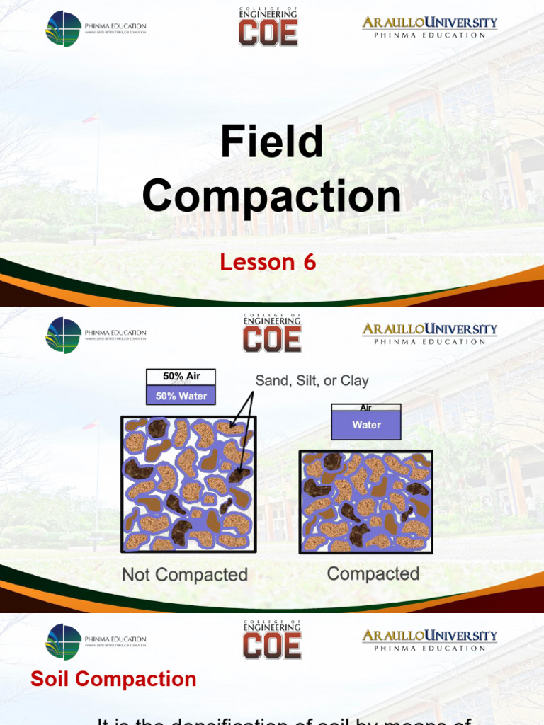 Field Soil Compaction Techniques Guide | PDF | Density | Soil