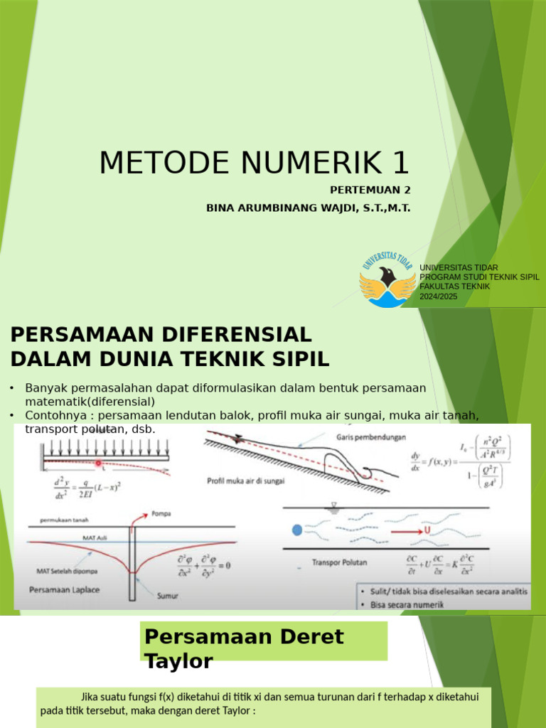 Metode Numerik I (Pertemuan 2) | PDF