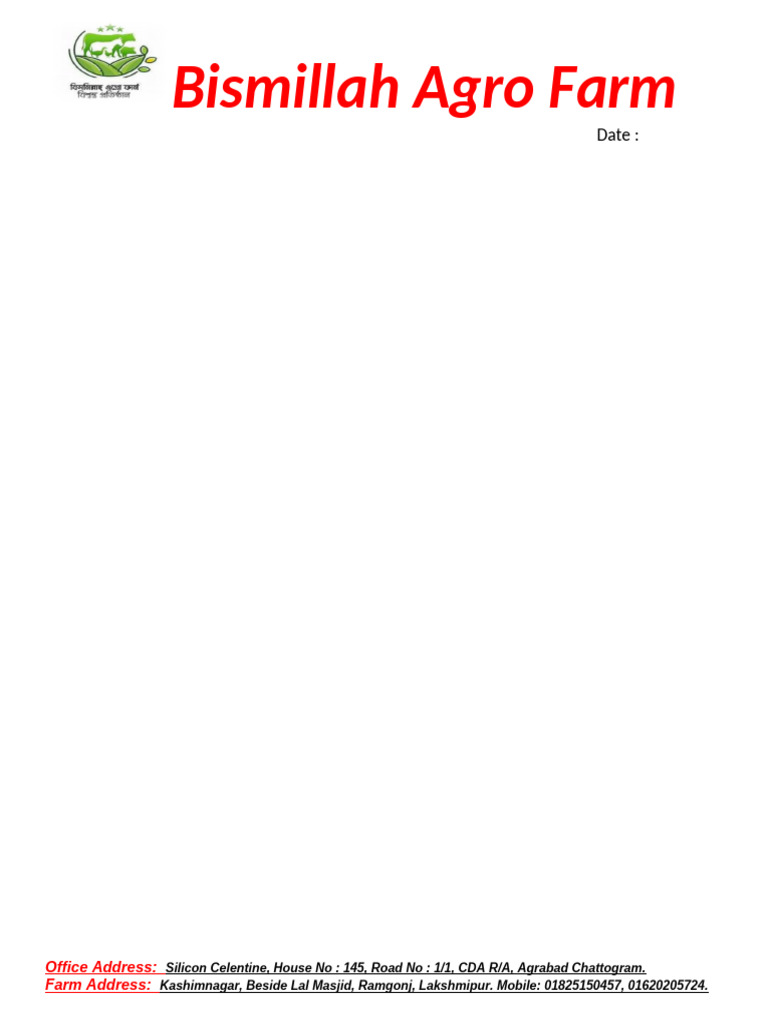 Bismillah Agro | PDF
