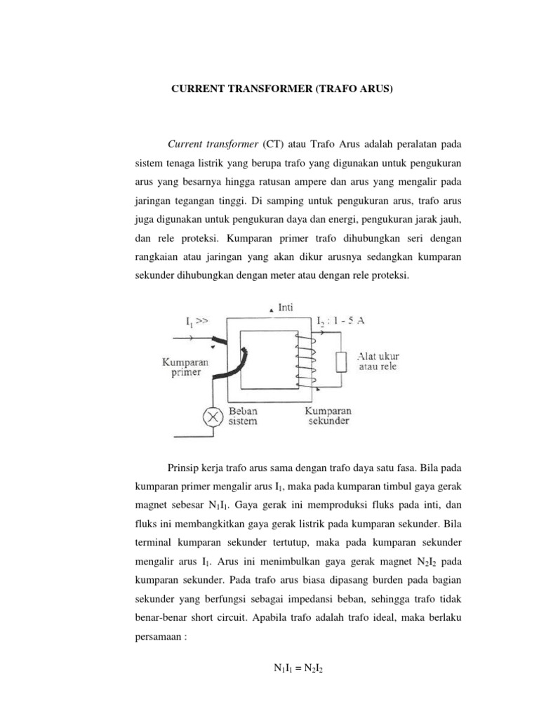 Trafo Arus | PDF