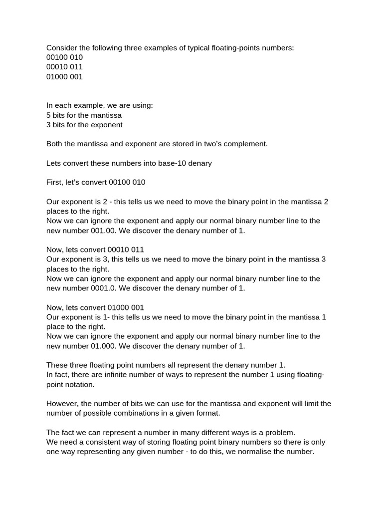 Floating Point Binary - Part 2 | PDF | Decimal | Computer Architecture