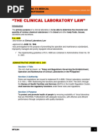 Ra 4688 Clinical Laboratory Act | PDF