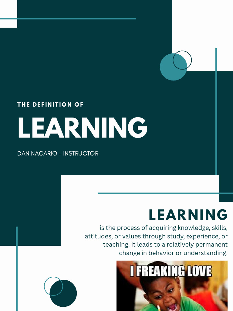 Lesson 2 The Definition of Learning | PDF | Learning | Psychology