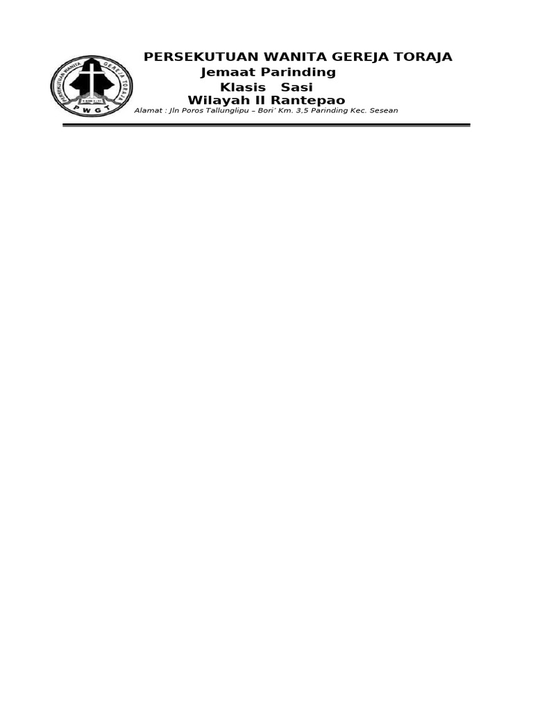 Contoh Kop Surat Undangan | PDF
