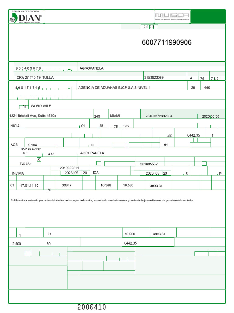 Declaracion de Exportación | PDF | aduana | Arancel