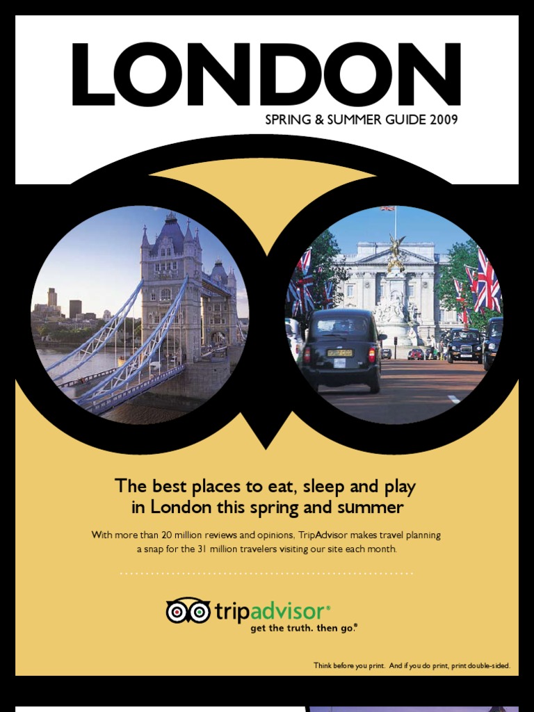 TA London Guide | PDF | Tourism And Leisure | Foods