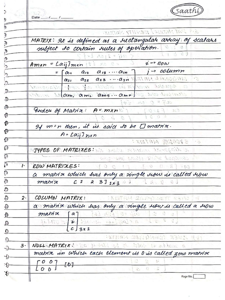 Maths Unit 1 Notes - Compressed | PDF