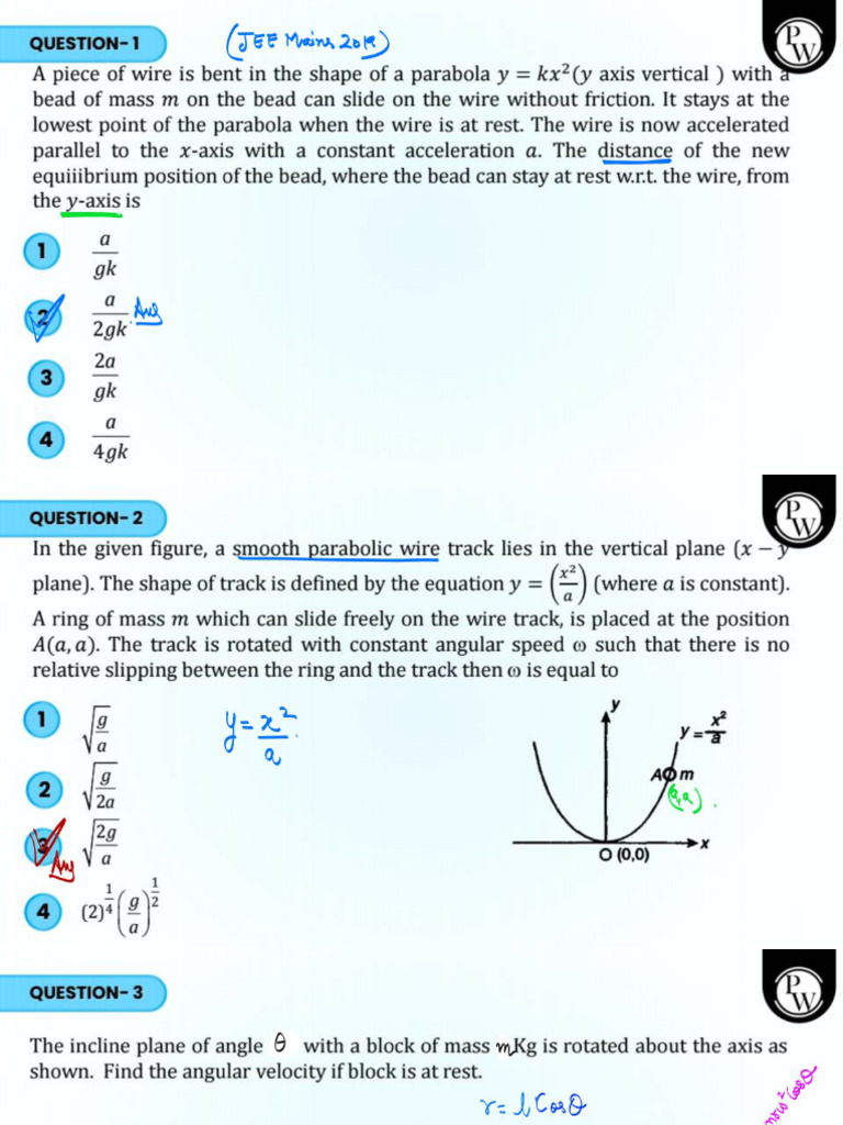 Circular Motion 09 - Class Notes - Arjuna JEE 2025 (1) - Removed | PDF