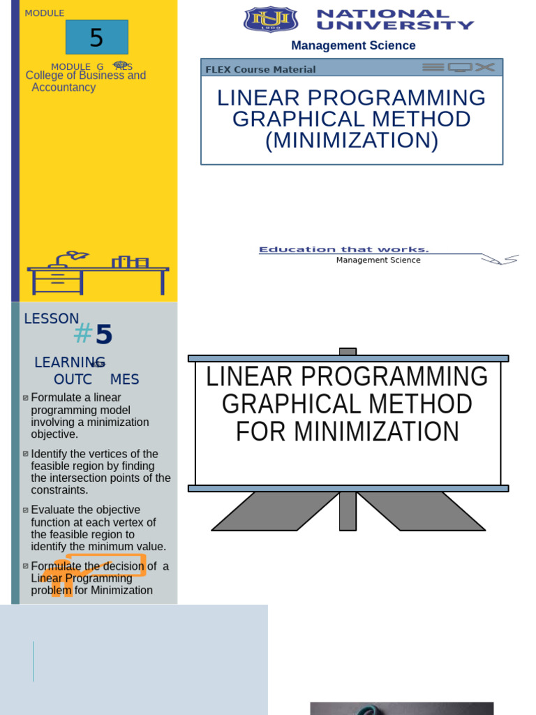 5) LP (Graphical Method Minimization) Version 2 | PDF | Mathematical Optimization | Linear ...