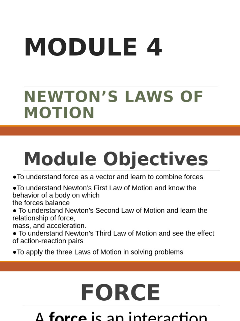 Understanding Newton's Laws of Motion | PDF | Force | Newton's Laws Of ...