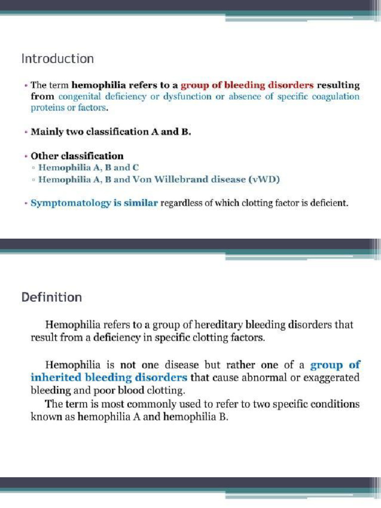 Haemophilia | PDF