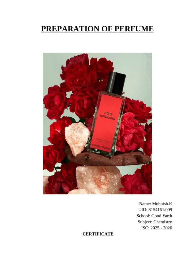 Preparation of Perfume | PDF | Perfume | Distillation