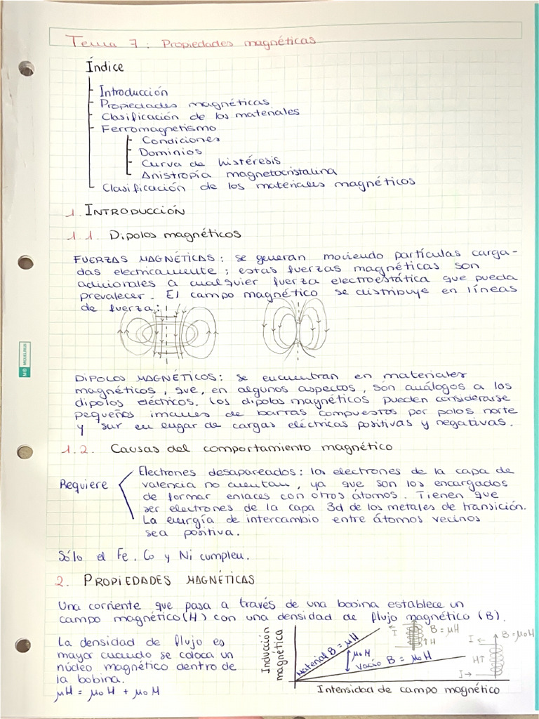 Resumen Unidad 7-Materiales | PDF