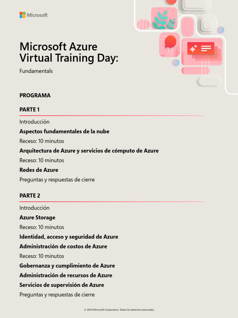 Azure Infra Azure Fundamentals Agenda Final | PDF