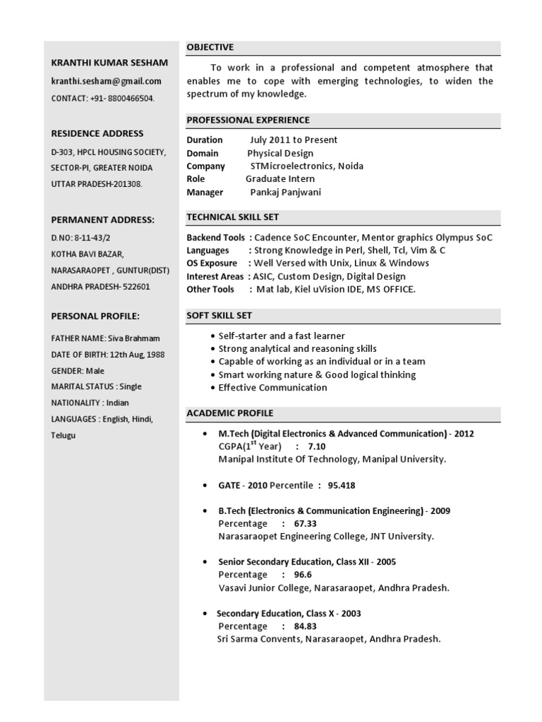 Resume CV Kranthi Kumar Sesham Physical PD | PDF | Computing | Computer Engineering