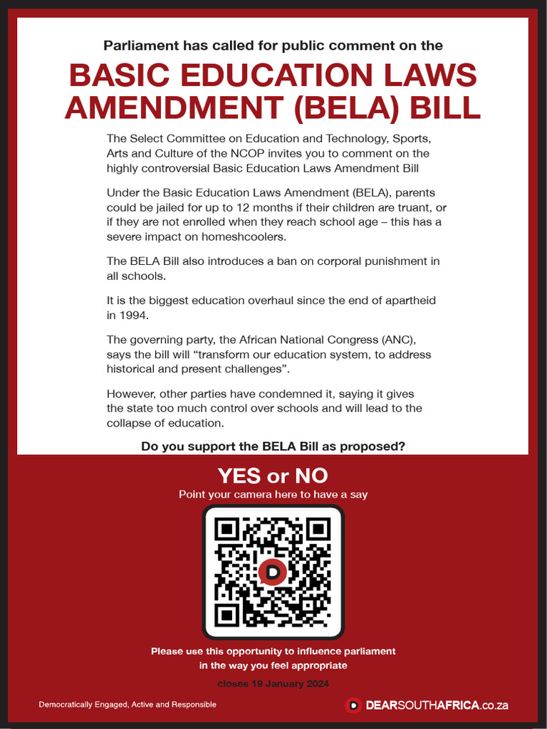 BELA Bill QR Poster | PDF