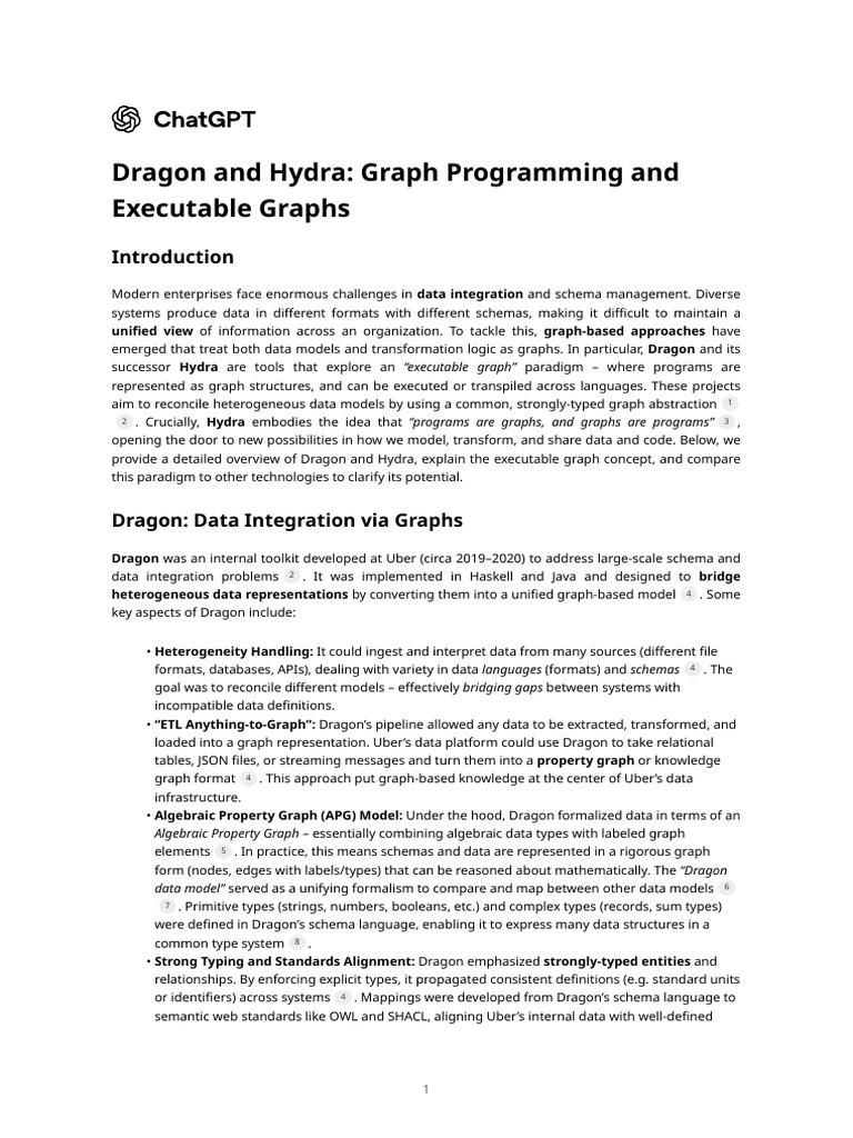 Dragon and Hydra - Graph Programming and Executable Graphs (O3 2025 ...