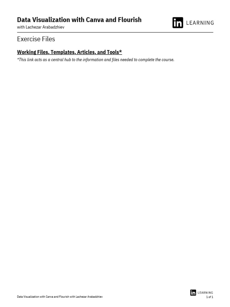 Exercise Files Handout | PDF