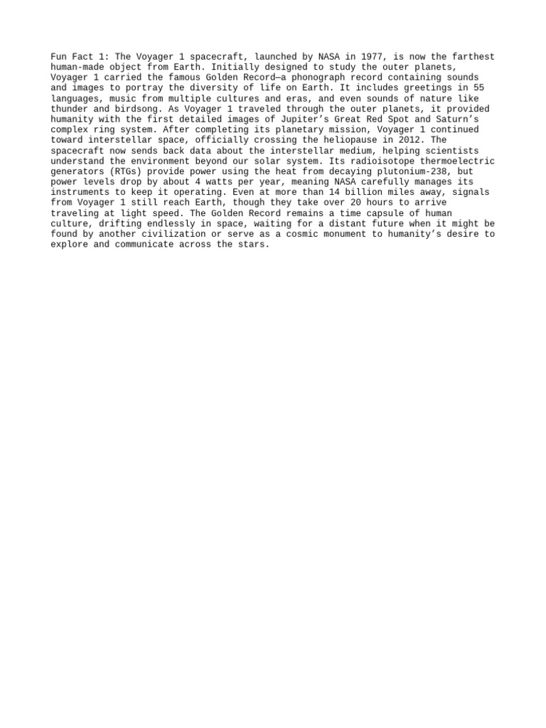 Fun Fact 1 | PDF