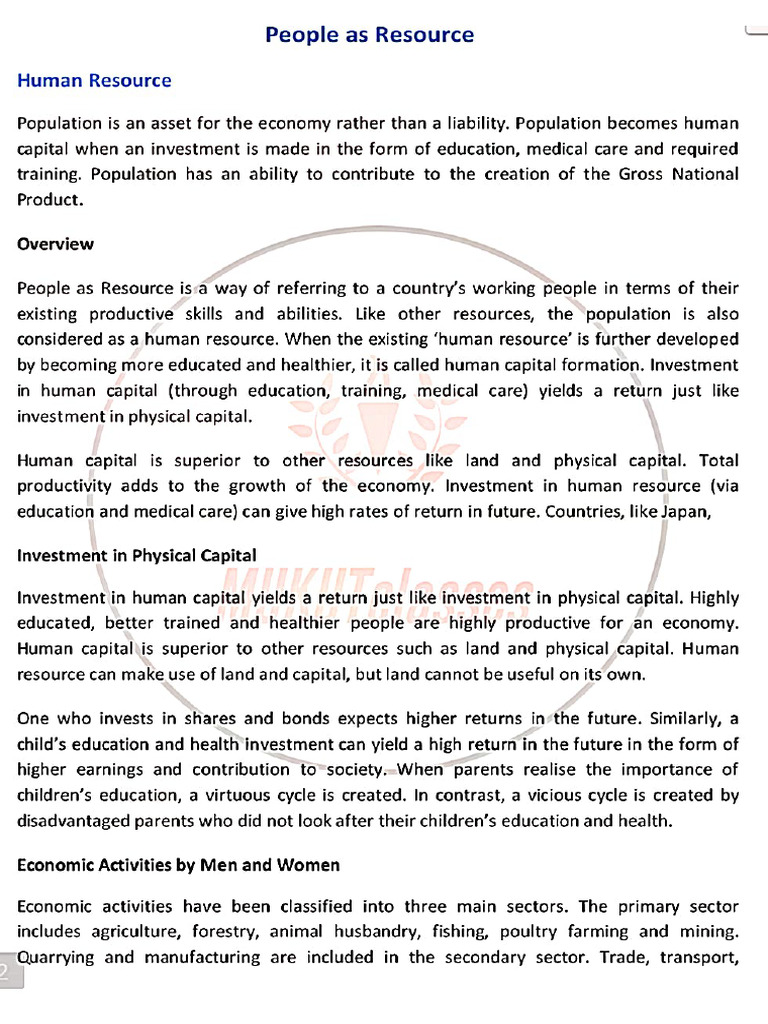 Chapter 2 People As Resource | PDF
