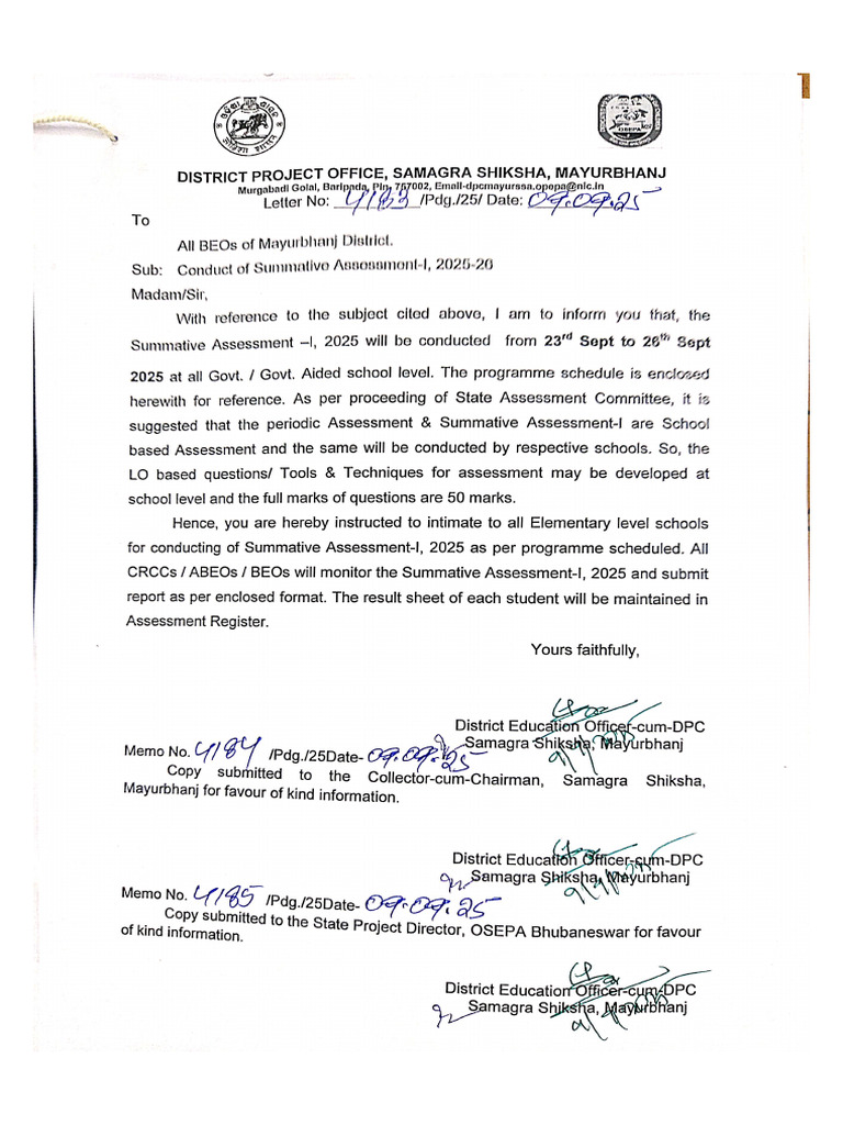 Letter of SA-1, 2025 | PDF
