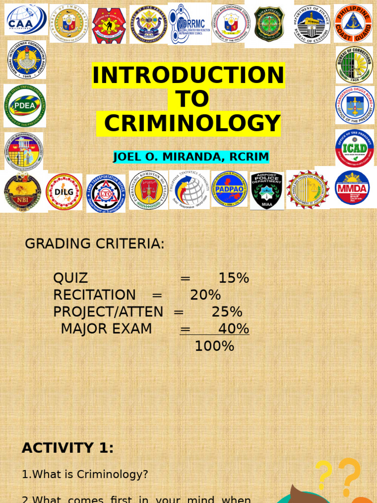 Introduction To Criminology | PDF | Criminology | Crimes