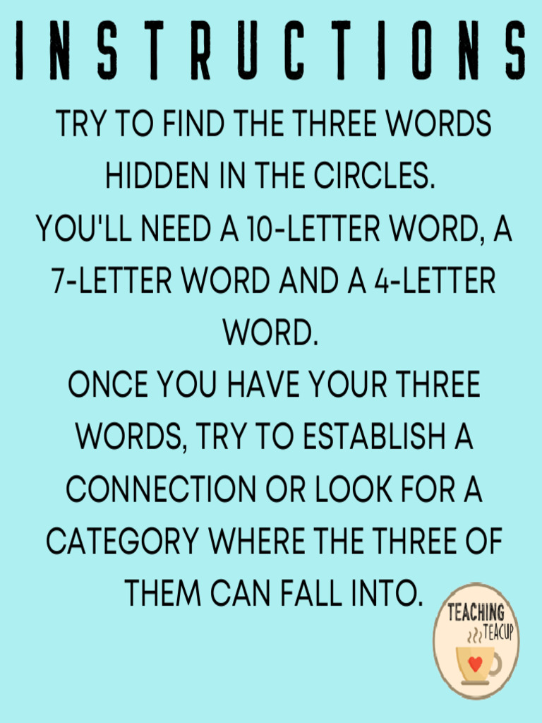 Word Connection Puzzle Solutions | PDF | Foods | Cuisine