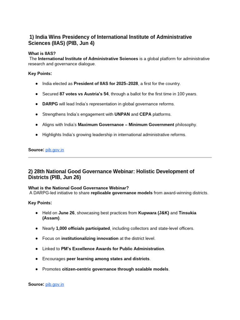 June Current Affair - Pub Ad. (Final) | PDF | Governance | Capacity ...