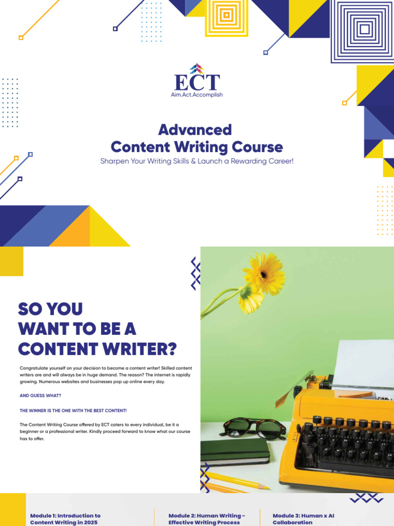 Advanced Content Writing Course Guide | PDF | Artificial Intelligence ...