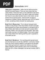 Arguments Against Banning Books | PDF | Young Adult Fiction