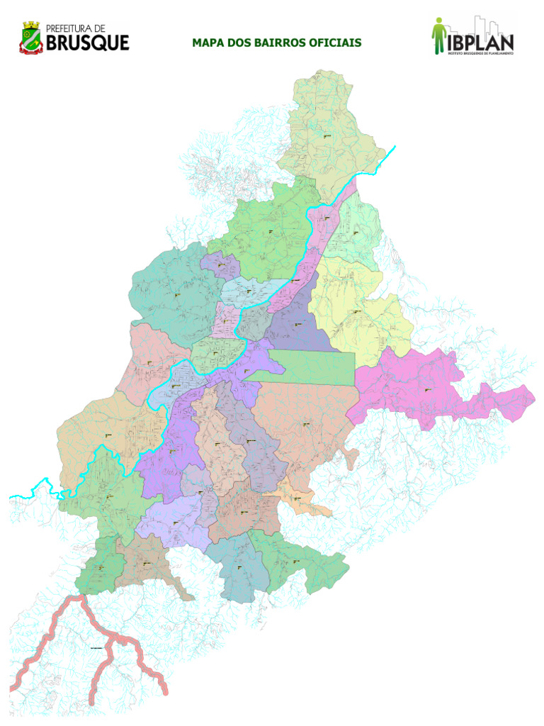 Pmb-Brusque - Mapa de Bairros e Ruas - Geral | PDF