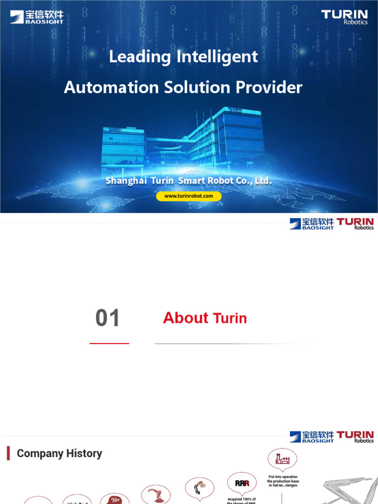 Turin Robot Company Profile | PDF | Welding | Construction
