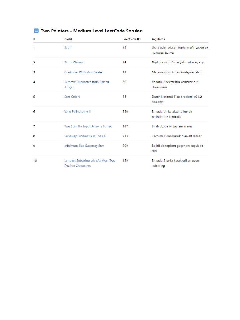 Leetcode Two Pointers Algorithm | PDF