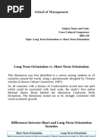 5th Cultural Dimension (Short-Term vs. Long-Term Orientation) | PDF ...