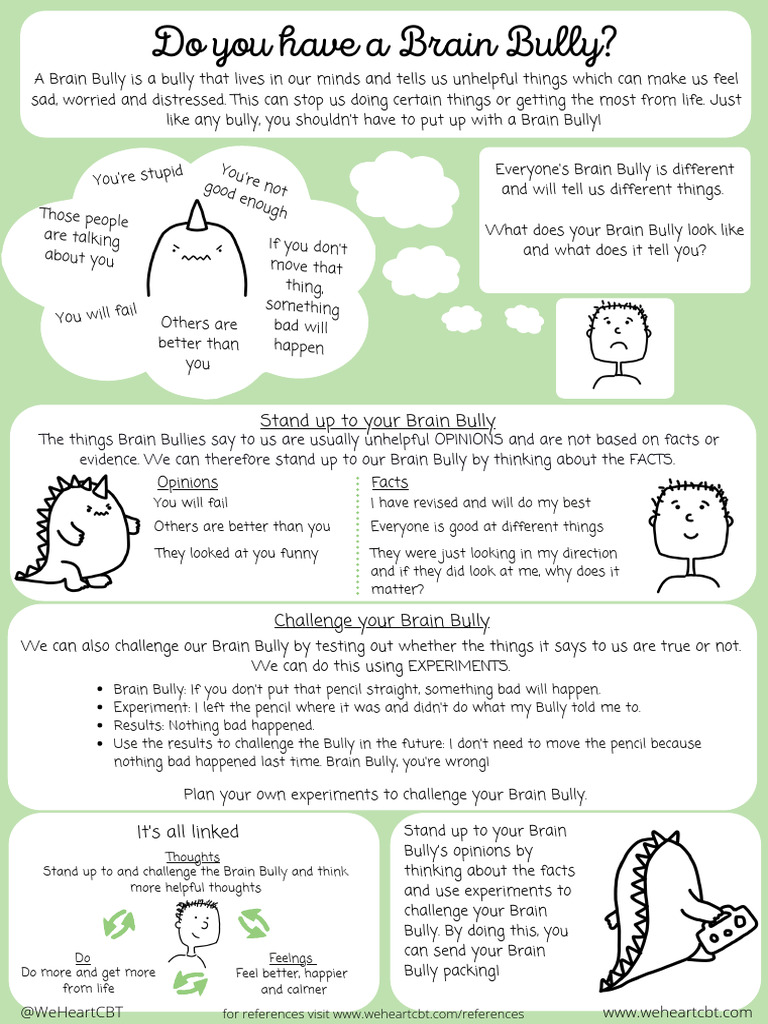 Challenge Your Brain Bully | PDF | Bullying | Thought